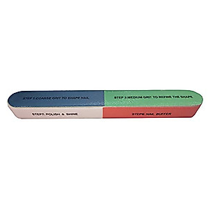 7 Way Nail File and Buffer Block Nail Buffering Files 7 Steps Washable Emery Boards Professional Manicure Tools By DreamCut