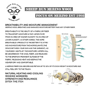 SHEEP RUN Men's Merino Wool Lightweight Hiking Running Workout Breathable Base Layer T Shirt (Seaweed Brown, Medium)