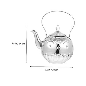 CIYODO 1pc Kettle Drip Coffee Maker Machines Filter Teapot Stainless Teapot Stovetop Teapot Espreso Machine Chinese Teapot Home Espresso Machine Steamed Rice Bucket Silver Stainless Steel