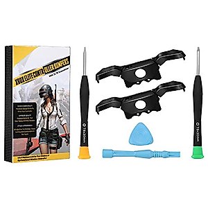 2 Pack Upgraded Bumpers Replacement LB RB Triggers Repair Buttons Parts - Ultra Durable Workmanship with T6 T8 Screwdriver Kit for Xbox One Elite Controller
