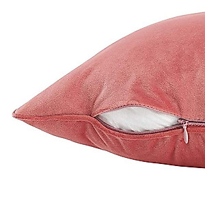 Modway Enhance Lumbar Performance Velvet Accent Throw Pillow, 16" x 24", Blossom