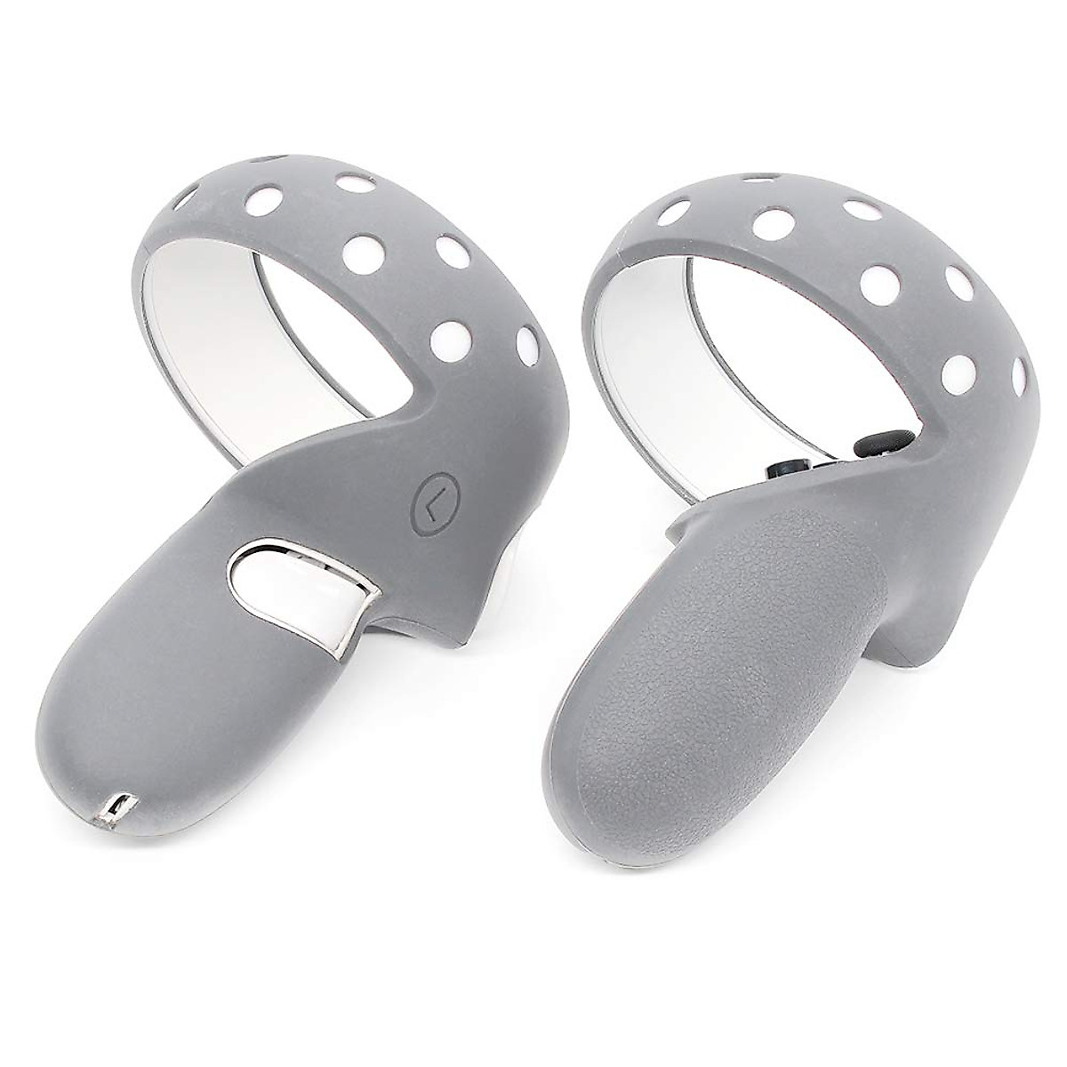 Professional Grip Cover for Oculus Quest 2 Touch Controller Grip Accessories, Anti-Collision Silicone Handle Protective Sleeve - 1 Pair (Grey)