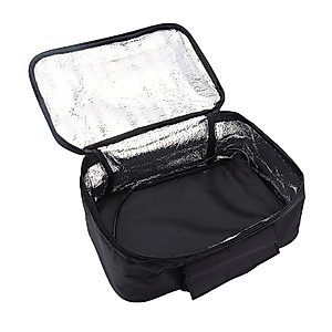 Smart Portable Oven for Car, Portable Mini Car Microwave, 12V Electric Oven Fast Heating Picnic Box for Travel Camping Food Cooking Black