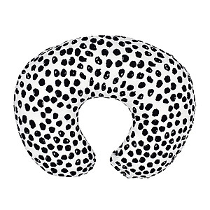 2 Pack Nursing Pillow Cover Slipcover for Breastfeeding Pillows, Soft and Comfortable Safely Fits On Standard Infant Nursing Pillows, Black
