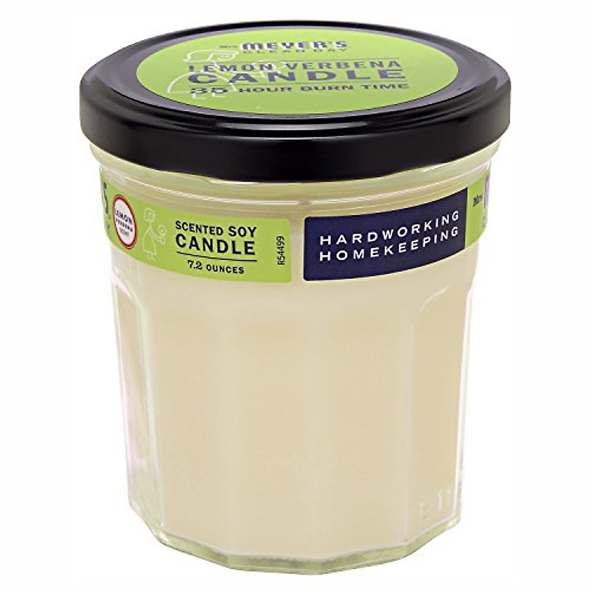 Mrs. Meyer's Clean Day Soy Candle, Lemon Verbena, 7.2-Ounce Jars (Pack of 6)