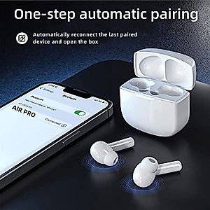 KAHPAN Wireless Earbuds, Bluetooth5.3 Headphones 30H Playtime with Charging Case, IPX7 Waterproof Earphones with Mic for Android iOS Cell Phone Computer Laptop Sports