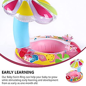 Toyvian Kids Toys Kids Toys Baby Inflatables Inflatable Pool Floats Fruit Swimming Ring Aquatic Recreation Accessories Swim Ring PVC Swim Rings Water Fun Floaties Kids Baby Toy Baby Toy