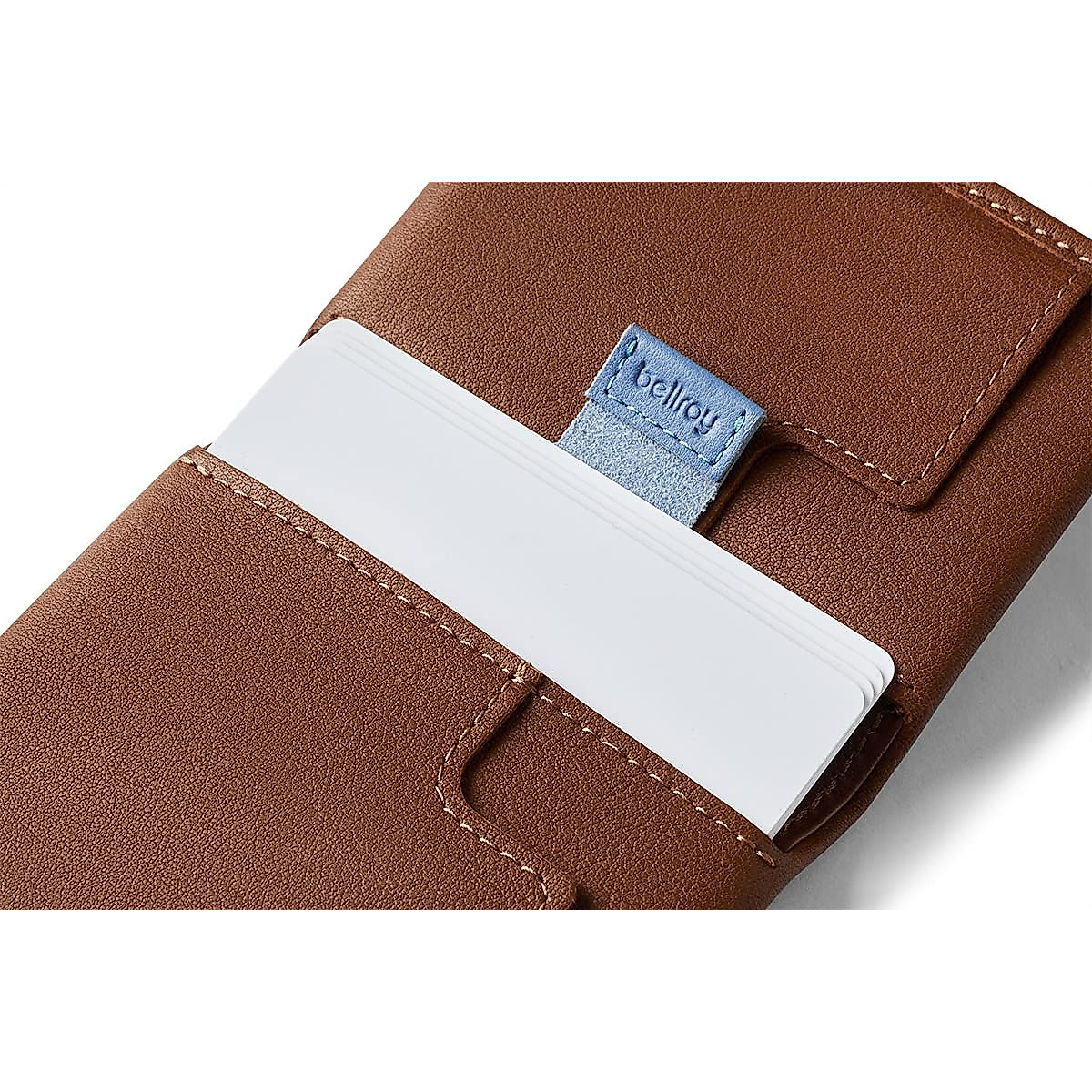 Bellroy Slim Sleeve, slim leather wallet (Max. 8 cards and bills) - Hazelnut