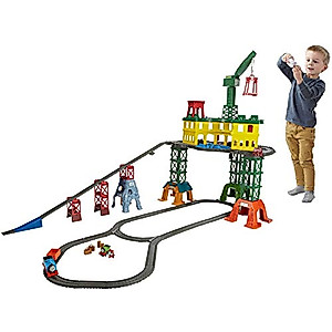 Thomas & Friends Toy Train Set, Super Station, Extra Large Race Track with Motorized Thomas, Diecast Percy & MINIS James for Ages 3+ Years