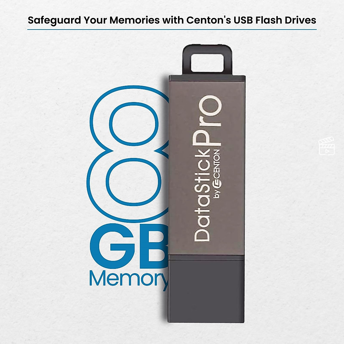 Centon DSP8GB10PK 10 x 8GB MultiPack DataStick Pro USB 2.0 Flash Drives (Grey)