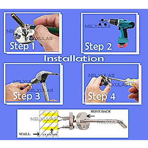 NELXULAS Brushed Stainless Steel Single Heavy Duty Long Nose Wall Mount Hook, Fit for Kitchen,Bedroom,Living Room, Bathroom,Closets,Set of 4 in Pack (4)