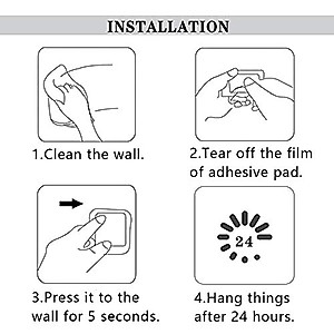 Bowdanie 4 PCS Broom Holder Wall Mount - Mop Holder Self Adhesive Broom Hanger Stainless Steel for Home Garage Garden Laundry Room Storage