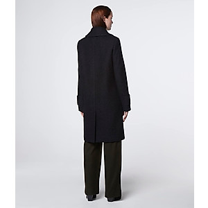 Marc New York by Andrew Marc Women's Wool Regine Slim Coat, Black, Medium