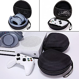 Ginsco Hard Carrying Headphone Case Compatible with MDR 7506 H900N HD 4.50 Studio3 ATH-M50x 059 Foldable Headphones