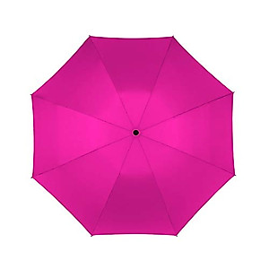 ShedRain Unbelievabrella Inverted, Upside Down, Automatic Open & Close Car Umbrella – Windproof & Rainproof - Heavy Duty, Double Layer Reverse Canopy Protects Men & Women from Outdoor Wind & Rain (Hot Pink)
