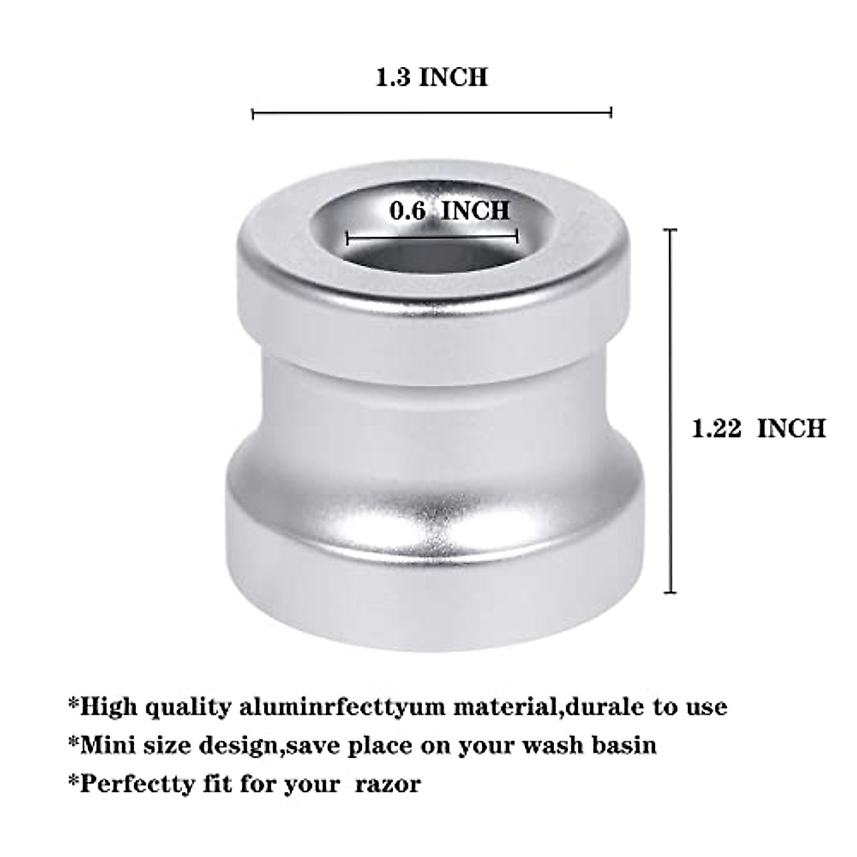 Hushnow Men's Shaving Razor Stand Holder,​Stability Safety Razor Base Stand