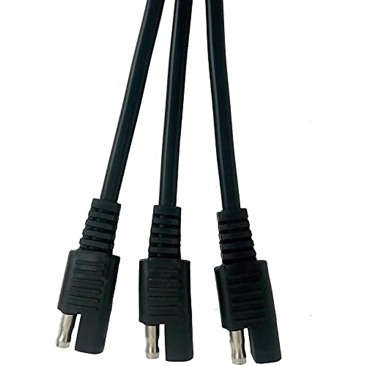 Sunway Solar Panel Connectors,Extension Cable Connect 3 Solar Panels to 12V Battery with Two SAE Polarity Reverse Adapters for 12Volt Solar Charger,Solar Maintainer and Solar Charging Kits