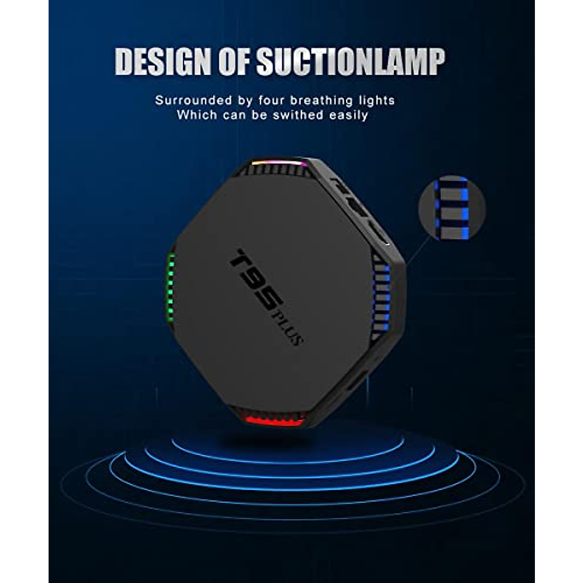 8GB 64GB T95 Plus Smart TV Box Android 11.0 Set top TV Box Rockchip RK3566 2.4 G&5 G Dual WiFi Support 1000M 4K H.265 Media Player with i8 Keyboard Black