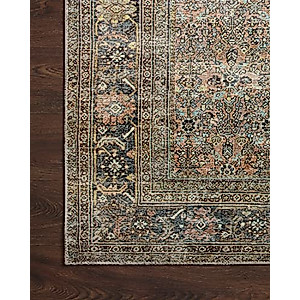 Loloi II Adrian Collection ADR-03 Terracotta/Multi, Traditional 7'-6" x 9'-6" Area Rug