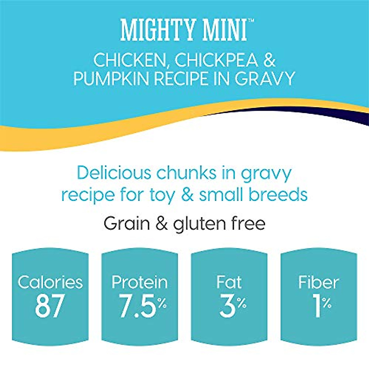 Solid Gold Wet Dog Food for Small Dogs - Mighty Mini Grain Free Wet Dog Food Made with Real Chicken, Chickpeas and Pumpkin - for Puppies, Adult & Senior Small Breeds with Sensitive Stomachs