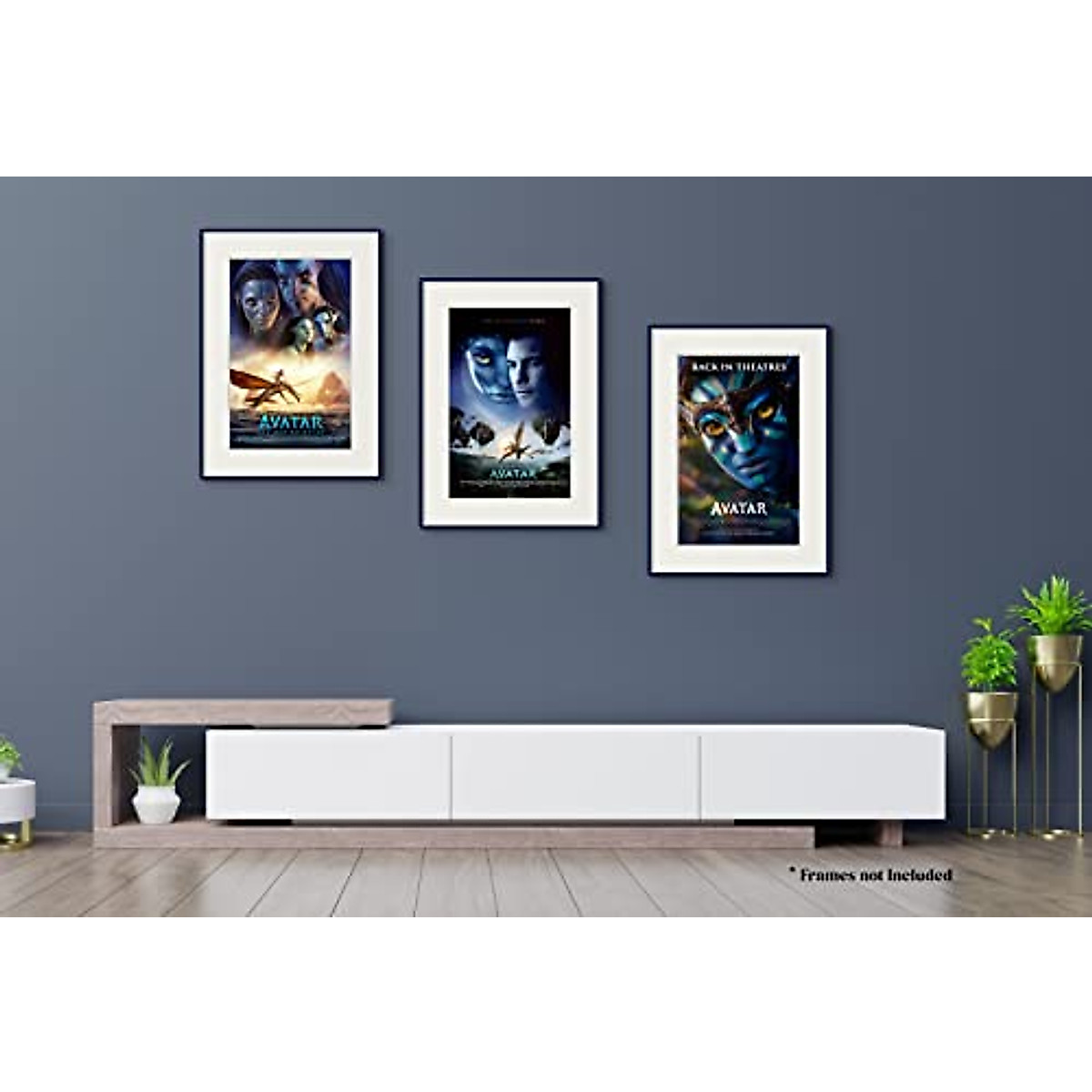 Avatar: The Way of Water Poster (2022), Avatar (2009) and the Re-Release Poster of Avatar, Set of 3 Movie Posters (11 x 17)