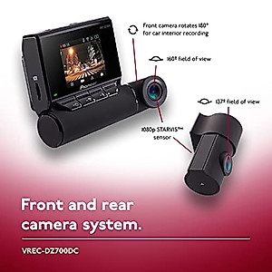 Pioneer VREC-DZ700DC 2-Channel Dual Recording 1080p HD Dash Camera System with WiFi and 2" LCD Screen