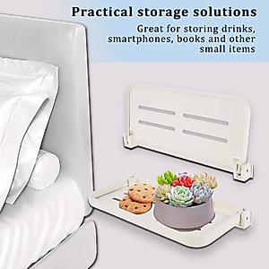 2Pcs RV Foldable Shelf, Space Saving RV Aluminium Alloy Fold Down Shelf Wall Mounted RV Floating Shelf Compact RV Folding Shelf Versatile Floating Shelves Camper Accessories for RV Camper