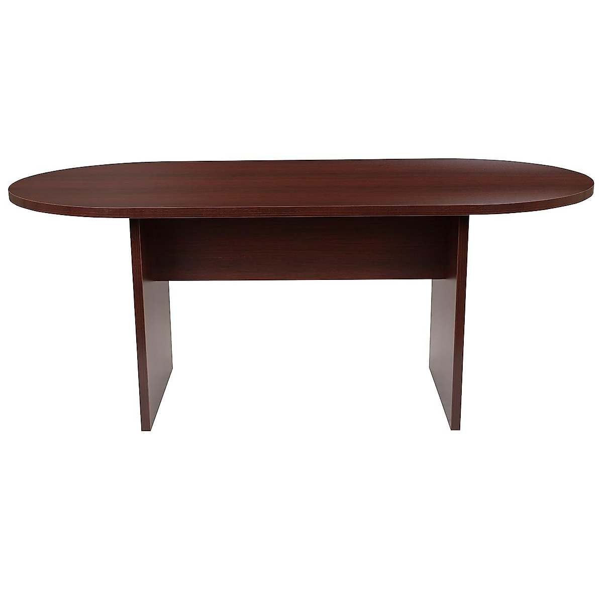 Flash Furniture Jones 6 Foot (72 inch) Oval Conference Table in Mahogany
