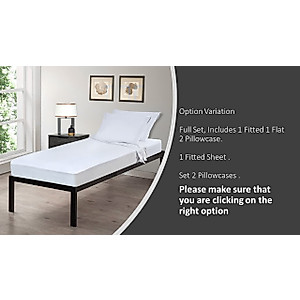 Gilbins Cot Size 30" x 75" Fitted Sheet, Made of Cotton, Perfect for Camp Bunk Beds/RVs/Guest Beds