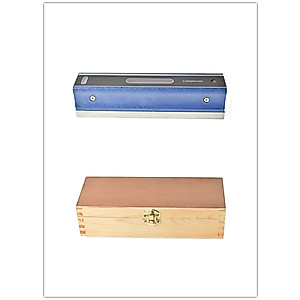 TINVHY 12 Inch Master Precision Level in Fitted Box for Machinist Tool, Cast iron body with Wooden Case