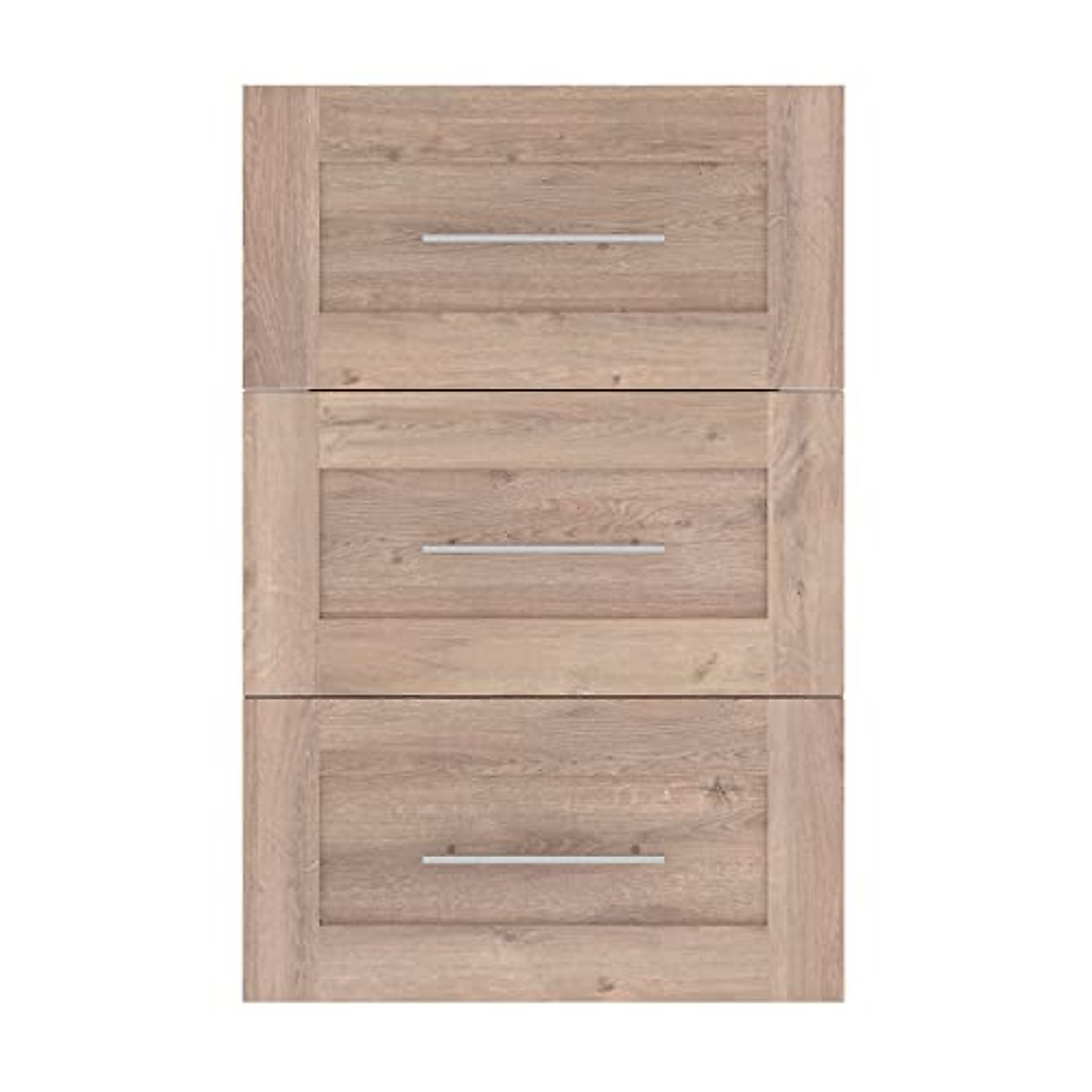Bestar 3 Drawer Set for Pur Shelving Unit in Rustic Brown