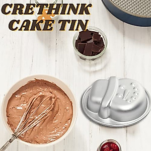 Crethinkaty Mini Christmas Snowman Shape Cake Pan Pie Molds, 4IN Cake Tin Non Stick Bakeware For Christmas Cake Chocolate Fondant Sweets Baking Molds