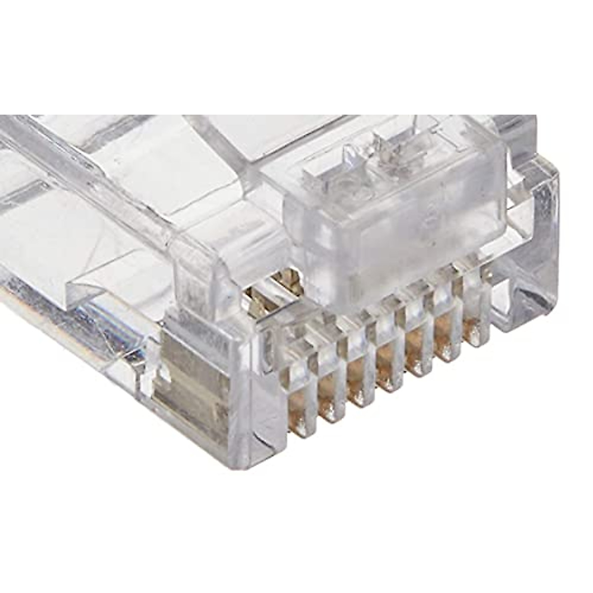 StarTech.com Cat 6 RJ45 Modular Plug for Solid Wire - 50 Pack (CRJ45C6SOL50),Clear