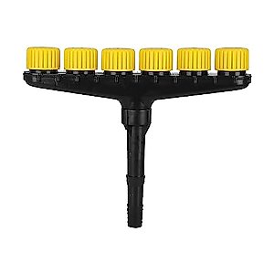 Multi Head Spray Nozzle for Watering Garden and Flowers Watering Can Indoor Plants 1 Gallon Long Spout (Yellow, One Size)