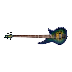 Jackson X Series Spectra Bass SBXQ IV, Amber Blue Burst, Laurel Fingerboard