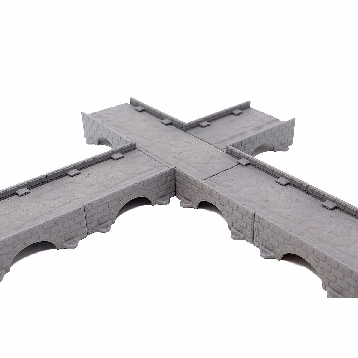 Stone Bridges Kit - Mini Dungeon Castle Cavern Terrain for RPGs, Dungeons & Dragons (DND), Pathfinder, War Gaming, and More! by DCD (21pcs, 3ft)