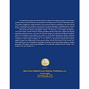 Mark Twain Geography Workbook, Geography for Kids Grade 7-8, Population, Political, Climate, Physical Geography of the Eastern Hemisphere, 7th Grade Workbooks & Up, Classroom or Homeschool Curriculum
