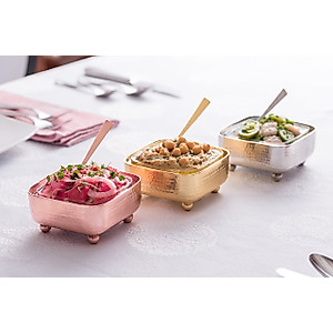 TheDecorizer​ SQUARE Container Holder (1, Silver)