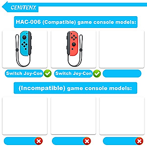 CENIFENX Switch Joycon Battery, 2PCS HAC-006 3.7V 525mAh Replacement for Nintendo Switch Joy-Con Controller Battery, HAC-015, HAC-016 Joy-Con Controller with Repair Tool Kit