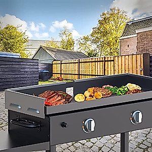 5016 Wind Screen/Wind Guard Replacement Parts for Blackstone 28" Griddle or Other Griddle, for Blackstone 2 Burner Flat Top Gas Grill 28" Griddle 1517, 1853 Cooking Station, Stainless Steel