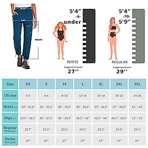 BALEAF Women's Hiking Pants Quick Dry Water Resistant Lightweight Joggers Pant for All Seasons Elastic Waist Navy Blue Size XL, Capri