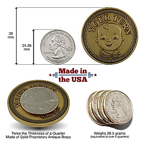 This or That Original Diaper Changing Decision Making Coin | Flip The Coin to See Who Changes Diaper – Unique for Expecting Parents or Fun Way to Celebrate Parenthood