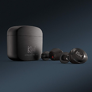 Klipsch T5 II True Wireless Bluetooth 5.0 Earphones in Gunmetal with Transparency Mode, Beamforming Mics, Best Fitting Ear Tips, and 32 Hours of Battery Life in a Slim Charging Case