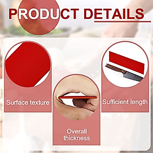 Tinlade 2 Pcs G10 Knife Handle Spacer Material 6.3 x 2 x 0.04 Inches G10 Sheet Knife Handle Liners for Knife Scales Slabs Making Supplies (Red)