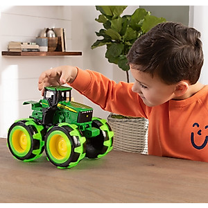 John Deere Tractor - Monster Treads Lightning Wheels - Motion Activated Light Up Monster Truck Toy - John Deere Toys - Frustration Free Packaging - Kids Outdoor Toys Ages 3 Years and Up