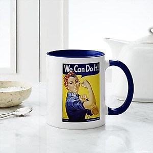 CafePress Rosie The Riveter Art Mug Ceramic Coffee Mug, Tea Cup 11 oz