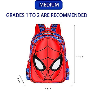 UHOPEMI Waterproof 3D Comic School Backpack for Elementary Students - Lightweight Kids Bookbag Perfect for Boys and Girls