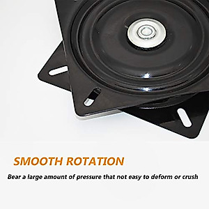 VUYBVY 6inch Chair Swivel Replacement Bar Stool Swivel Plate Chair Swivel Base Boat Seat Full Ball Bearing 360 Degree Turntable Mount Mechanism Swivel Stool Hardware for Recliner Chair Or Furniture