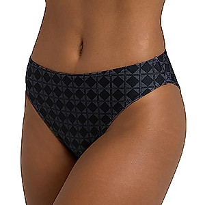 Arena Women's Standard 50th Anniversary Bralette Bikini, Black/Multi Gold