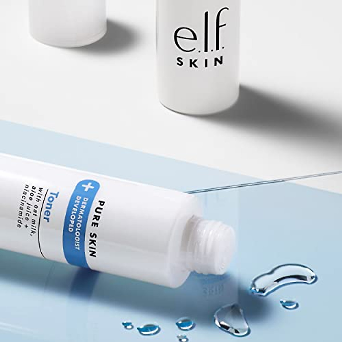 e.l.f. Pure Skin Toner, Gentle, Soothing & Exfoliating Daily Toner, Helps Protect & Maintain The Skin's Barrier, 6 Oz